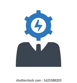 Efficient Business Person Icon Vector Graphics Stock Vector (Royalty ...