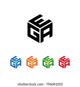 Egh Logo Initial Template Modern Style Stock Vector (Royalty Free ...