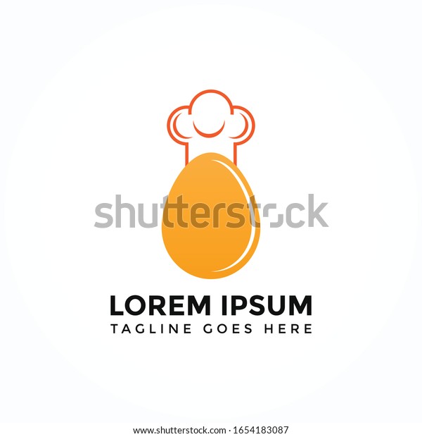 Egg Chief Logo Design Egg Unique Stock Vector (Royalty Free) 1654183087 ...