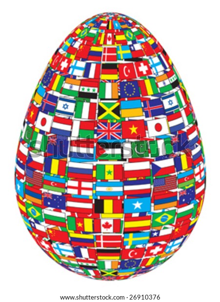 Egg Flags Pattern Stock Vector (Royalty Free) 26910376
