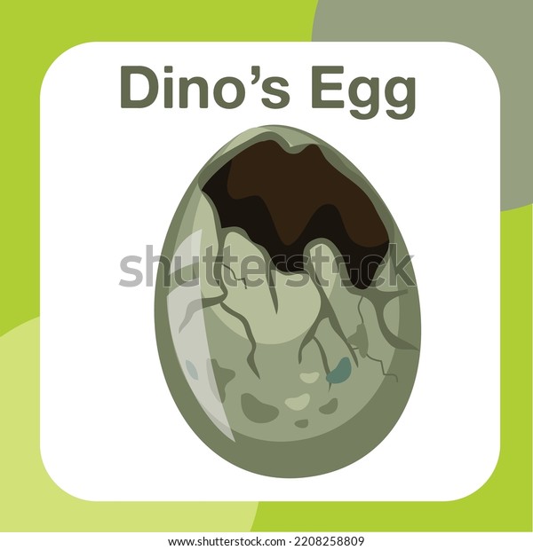 Egg Flashcard Children Cute Flashcard Children Stock Vector (Royalty ...