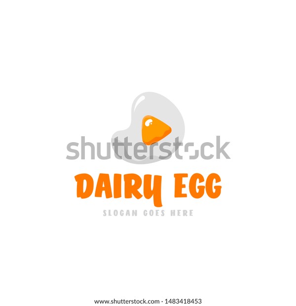 Egg Food Logo Template Omelette Logo Stock Vector (Royalty Free ...