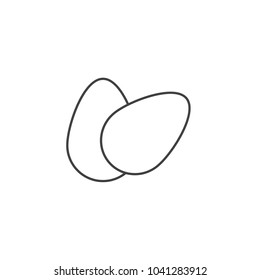 Egg Icon Outline Stock Vector (Royalty Free) 1041283912 | Shutterstock