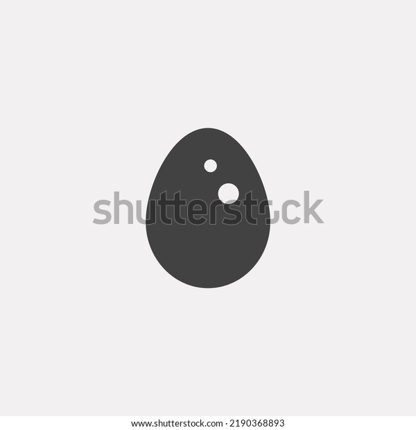 Egg Icon Sign Vectorsymbol Logo Illustration Stock Vector (Royalty Free ...
