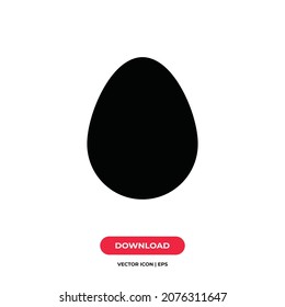 Vector de icono de huevo. Signo: vector de stock (libre de regalías ...