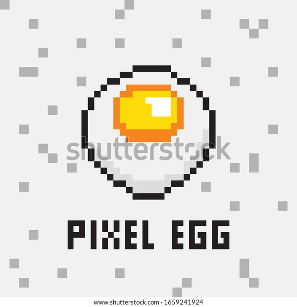 Egg Vector Cute Pixel Art Stock Vector (Royalty Free) 1659241924 ...