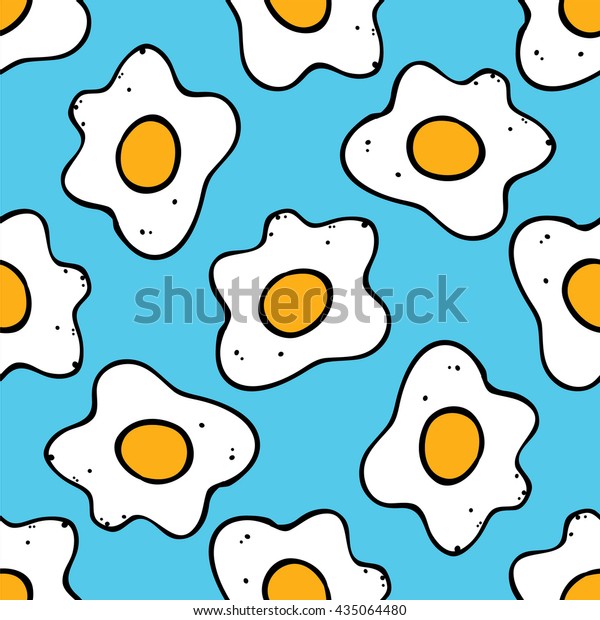 Eggs Blue Pattern Texture Food Seamless Stock Vector (Royalty Free ...