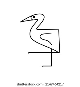 Egret Icon Vector Bird Icon Wild Stock Vector (Royalty Free) 2149464217 ...