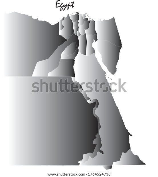 Egypt Map High Detailed Vector Stock Vector (Royalty Free) 1764524738 ...