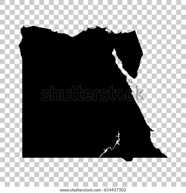 Egypt Map Isolated On Transparent Background Stock Vector (Royalty Free ...