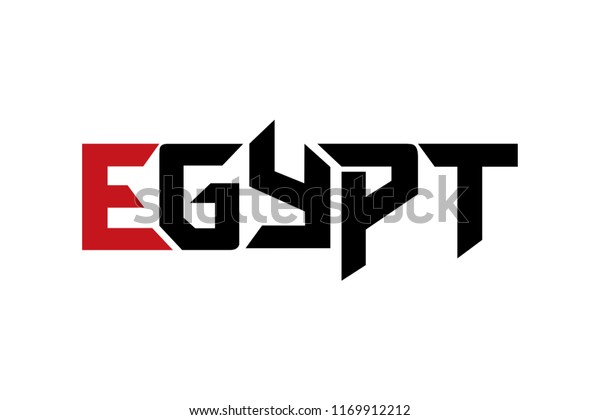 Egypt Typography Design Vector Tshirt Poster Stock Vector (Royalty Free ...