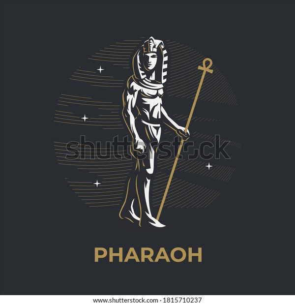 Egyptian King Pharaoh Staff Vector Illustration Stock Vector (Royalty ...