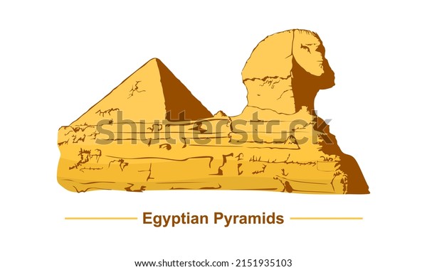 Egyptian Pyramids Egypt Vector Illustration Stock Vector (Royalty Free ...