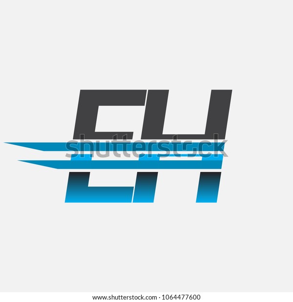 Eh Initial Logo Company Name Colored Stock Vector (Royalty Free ...