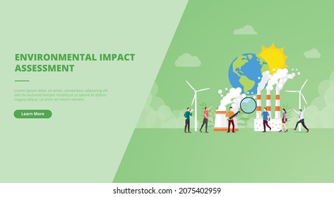Eia Environmental Impact Analysis Concept Website Stock Vector (Royalty ...
