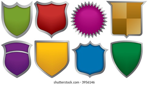 Eight Badges Logos Stock Vector (Royalty Free) 3956146 | Shutterstock