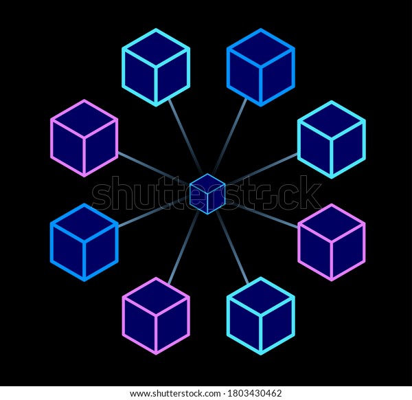 Eight Cube Symbols Arranged Magic Circle: เวกเตอร์สต็อก (ปลอดค่า ...