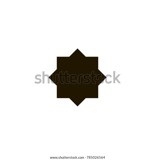 Eight Point Star Icon Sign Design Stock Vector (Royalty Free) 785026564 ...
