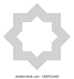 Eight Point Star Vector Shape Stock Vector (Royalty Free) 1382911442 ...