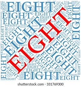 Eight Word Cloud On White Background Stock Vector (Royalty Free ...