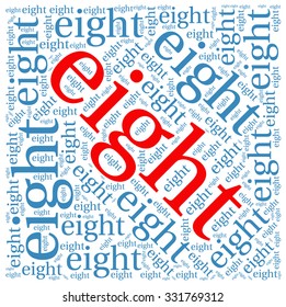 Eight Word Cloud On White Background Stock Vector (Royalty Free ...