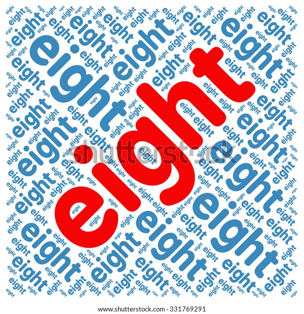 Eight Word Cloud On White Background Stock Vector (Royalty Free ...