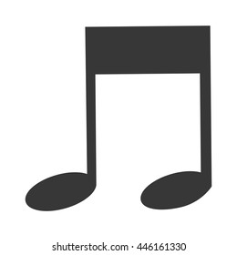Eighth Music Note Icon Stock Vector (Royalty Free) 446161330 | Shutterstock