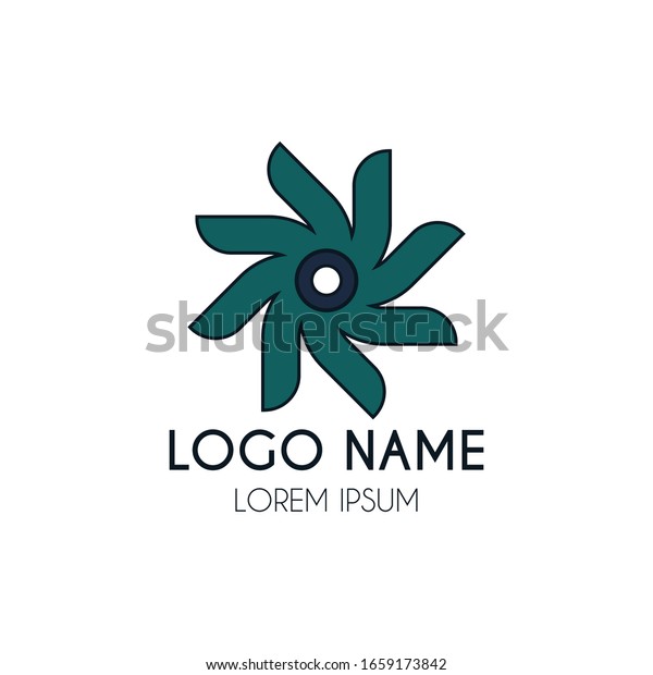 Eightpointed Star Logo Design Template Stock Vector (Royalty Free ...
