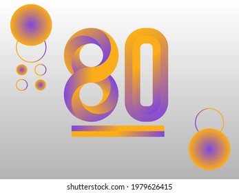 Eighty Designs Logo Anniversary Stock Vector (Royalty Free) 1979626415 ...