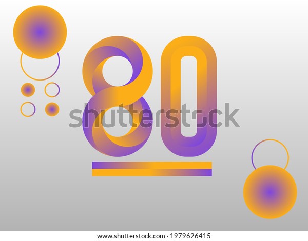 Eighty Designs Logo Anniversary Stock Vector (Royalty Free) 1979626415 ...