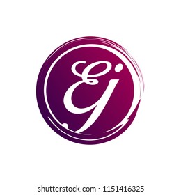 Ej Monogram Logotypographic Icon Calligraphic Script Stock Vector ... Ej Monogram Logotypographic Icon Calligraphic Script Stock Vector ...
