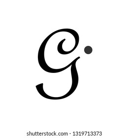 Ghayn Letter Arabic Calligraphy Vector Stock Vector (Royalty Free ...