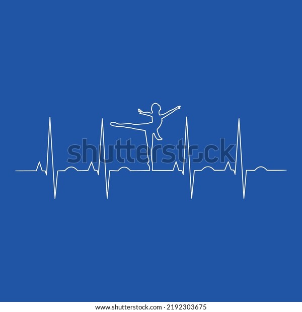 Ekg Electrocardiogram Anatomy Modern Premium Designer Stock Vector ...