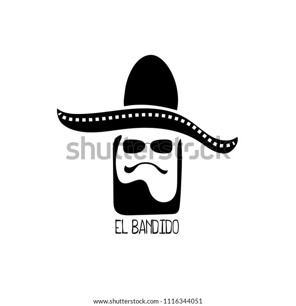 El Bandido Vector Logo Man Head Stock Vector (Royalty Free) 1116344051 ...