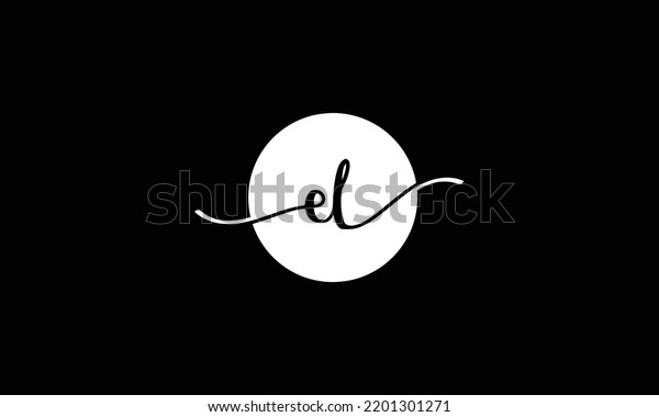 El Monogram Logo Design Inspiration Stock Vector (Royalty Free ...