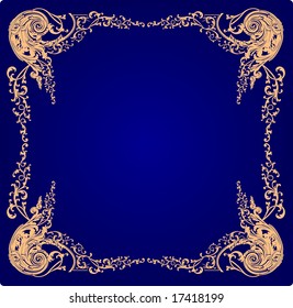 Elaborate Floral Frame Vector Stock Vector (Royalty Free) 17418199 ...