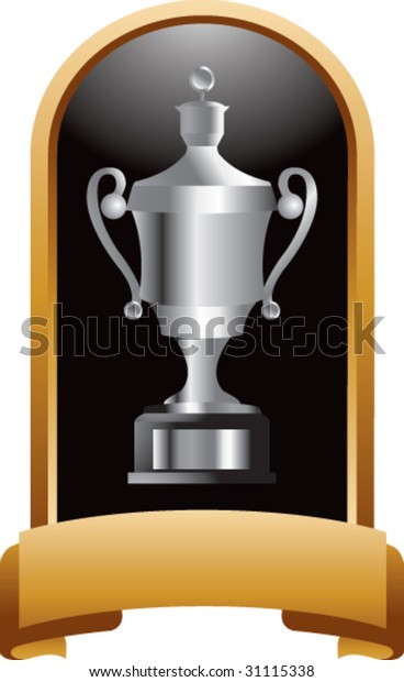 Elaborate Trophy On Gold Crest Stock Vector (Royalty Free) 31115338 ...