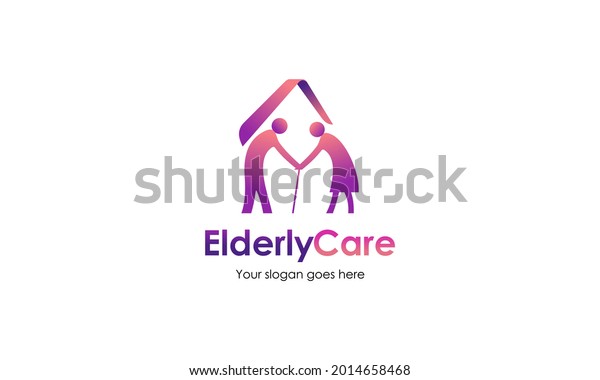Elderly Care Logo Design Best Logo Stock Vector (Royalty Free ...