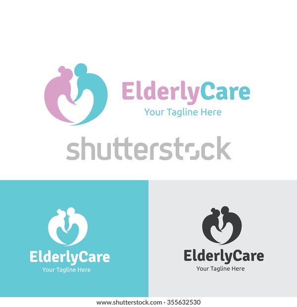 Elderly Care Logo Template Stock Vector (Royalty Free) 355632530