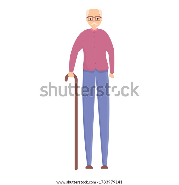 Elderly Man Icon Cartoon Elderly Man Stock Vector (Royalty Free ...
