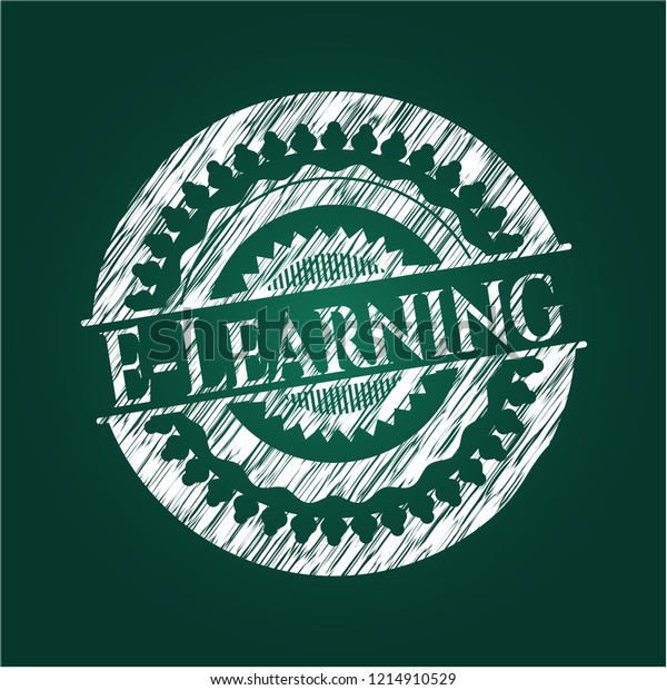 Elearning On Blackboard Stock Vector (Royalty Free) 1214910529 ...
