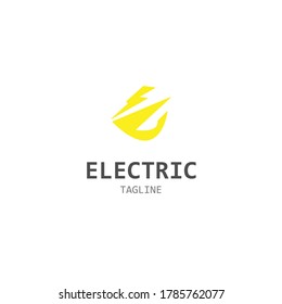 Electik Logo Which Developed Form Lightning Stock Vector (Royalty Free ...