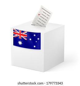 Election Australia Ballot Box Voting Paper Stock Vector (Royalty Free ...
