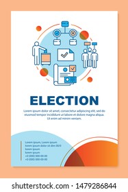 505 Leaflet election layout design template Images, Stock Photos ...