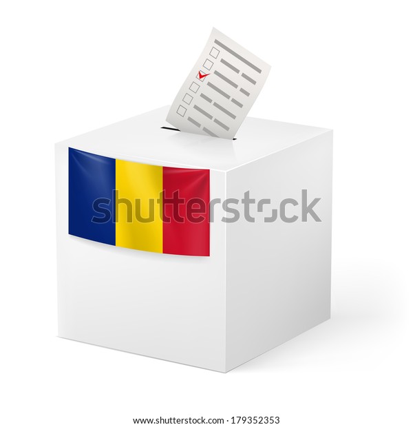 Election Chad Ballot Box Voting Paper Stock Vector (Royalty Free ...