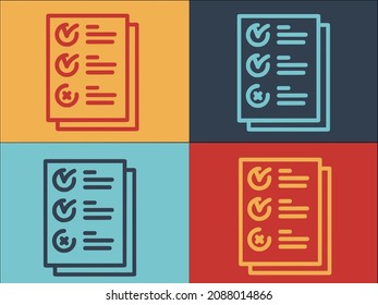 Election Form Logo Template Simple Flat Stock Vector (Royalty Free ...