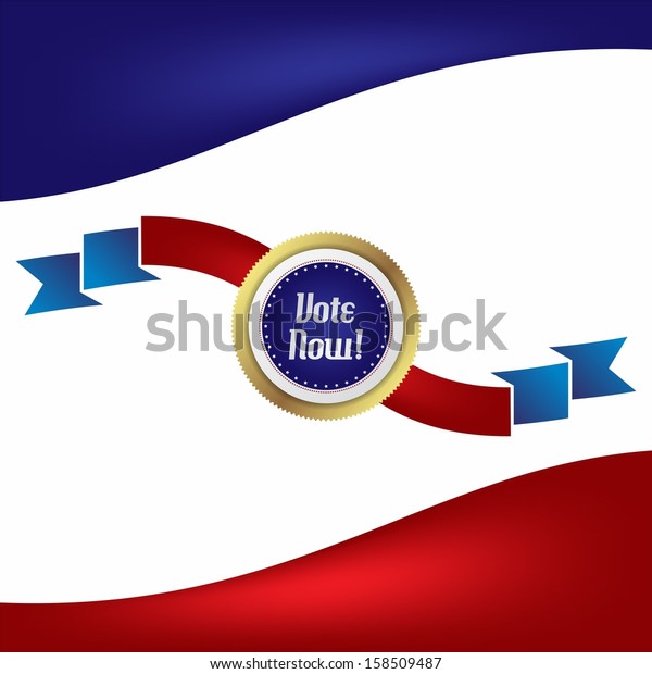 Election Vote Ribbon Label Stock Vector (Royalty Free) 158509487 ...