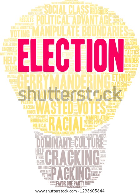 Election Word Cloud On White Background Stock Vector (Royalty Free ...