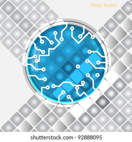 Electric Blue Grey Background Stock Vector (Royalty Free) 92888095 ...