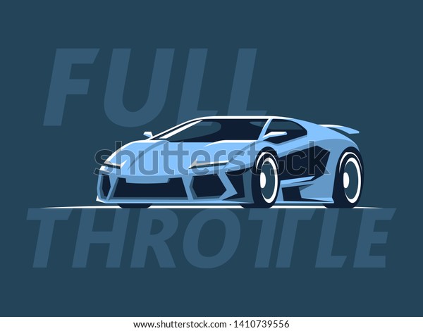 Electric Bue Supercar Hypercar Logo Sport Stock Vector (Royalty Free ...